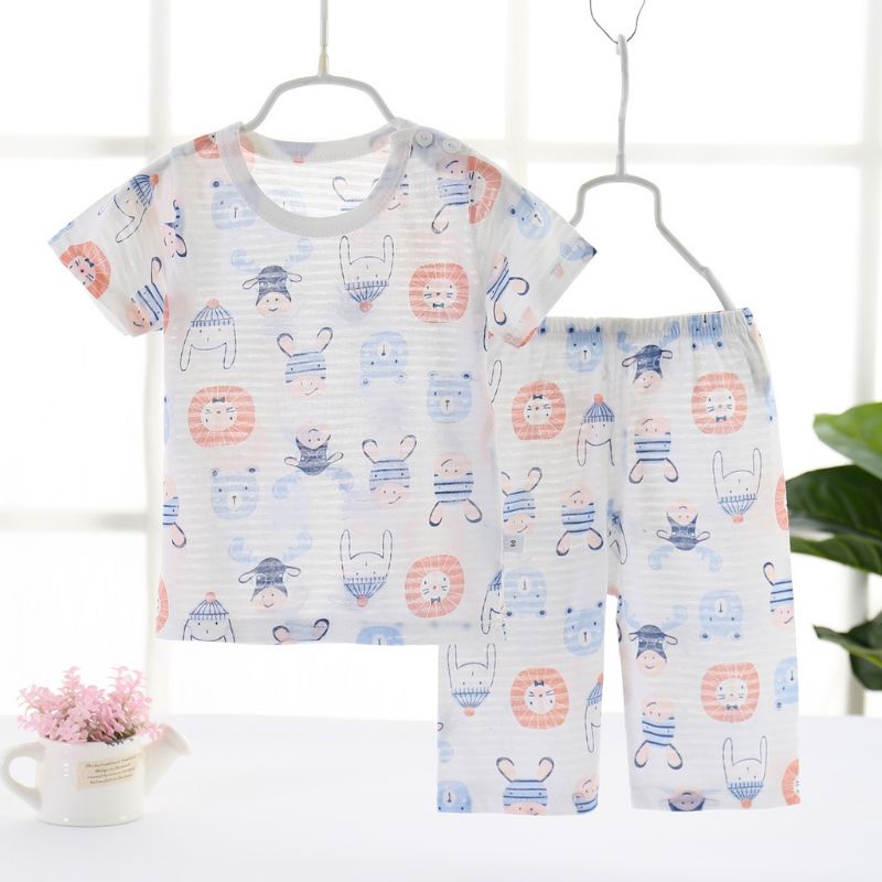 Pajamas with short sleeves cartoon designs for children (TOKONG ...