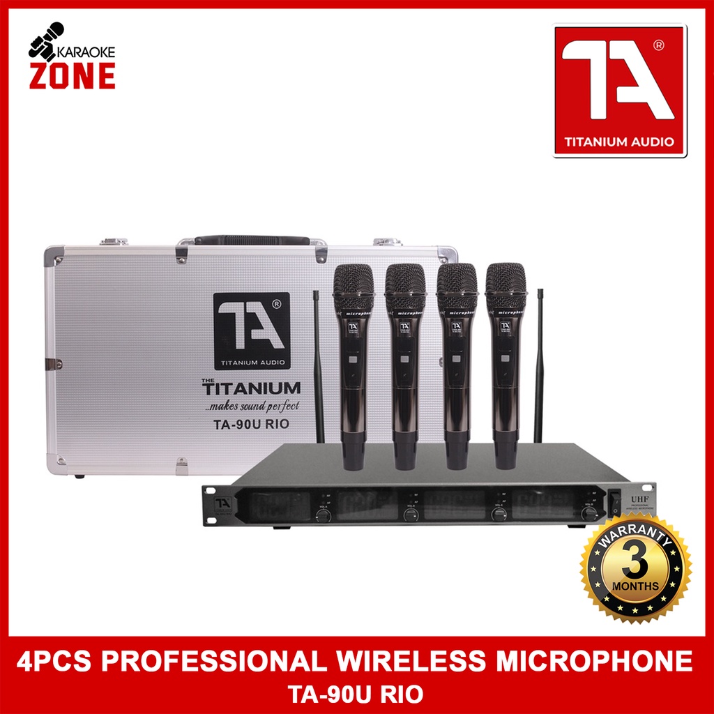 Titanium Audio TA 90U / 4 Pieces Professional Wireless Microphone ...