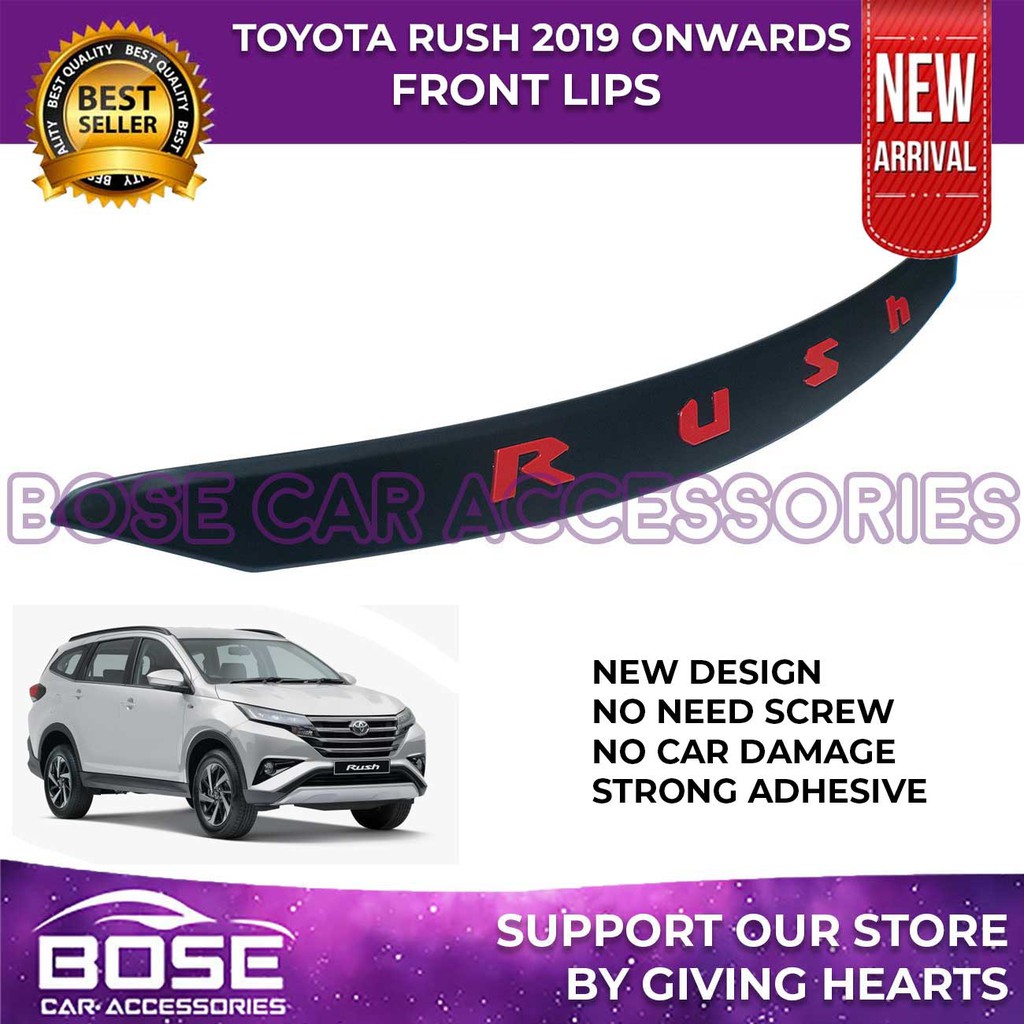 Car Bonnet Guard for Toyota Rush G E 2018 Onwards Hood Lip w/ Adhesive ...