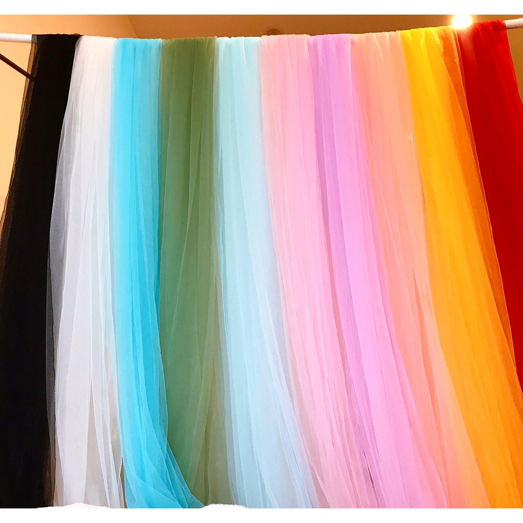ALICE FABRIC HOUSE Multicolored mesh tutu/tule fabric, soft, thick ...