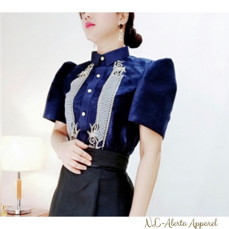 MODERN FILIPINIANA MESTIZA TOP BARONG FOR WOMEN | Shopee Philippines