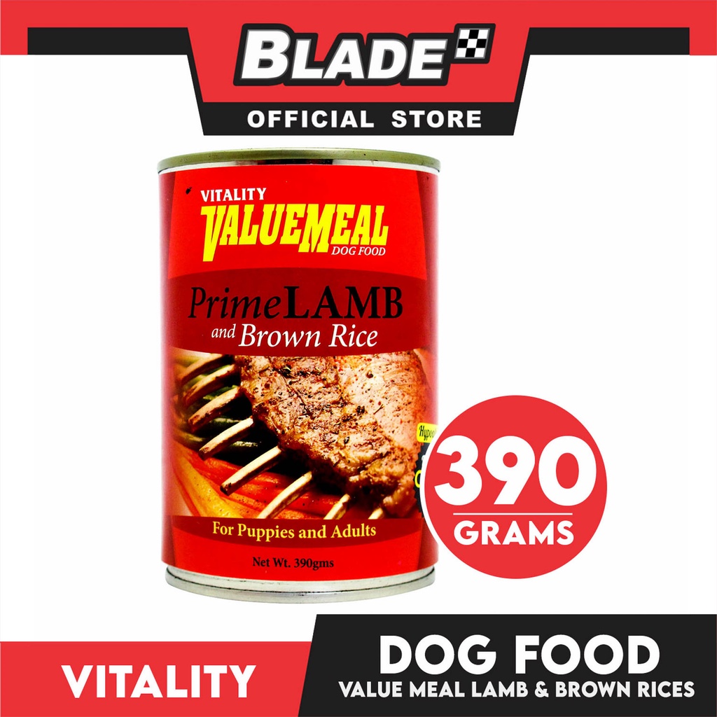 Vitality ValueMeal Canned Dog Food For Puppies And Adults 390g (Prime ...