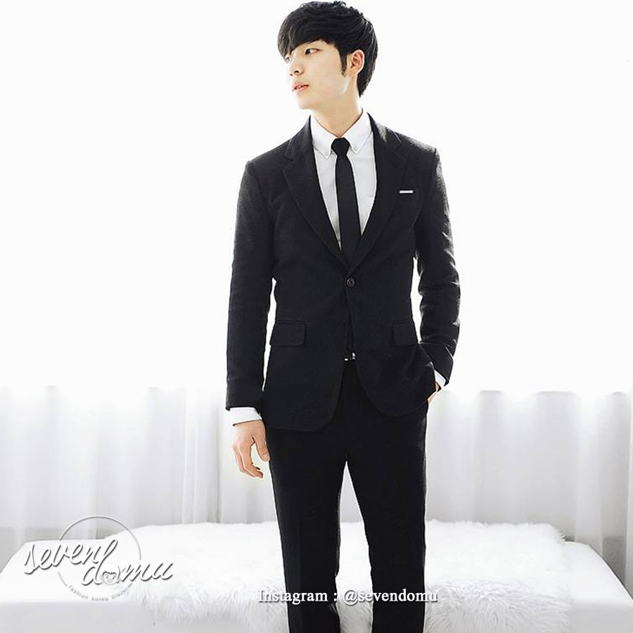 HITAM Formal Black Pants Suit For Official BK01, TZ01 | Shopee Philippines