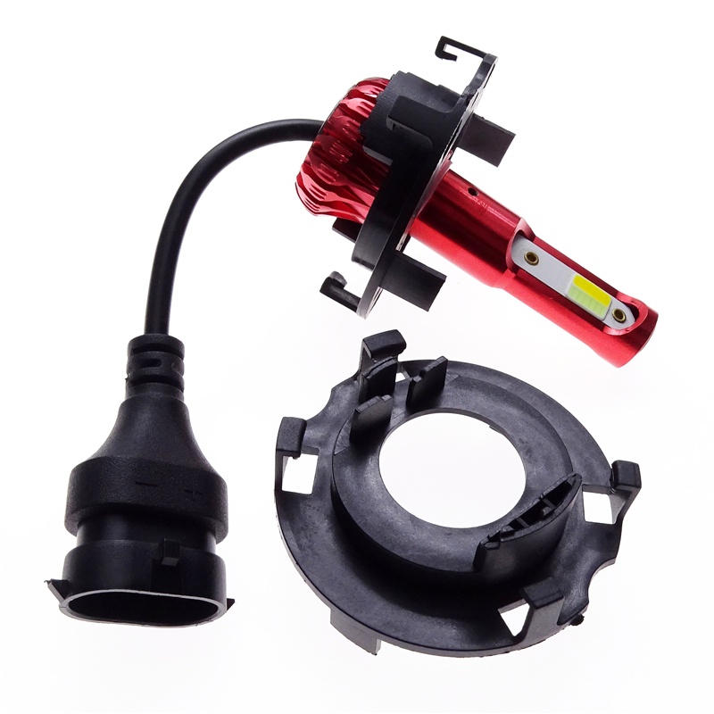 1 Pair Car Headlight Bulbs Holder Adapter Sockets H7 LED Lamp Base ...