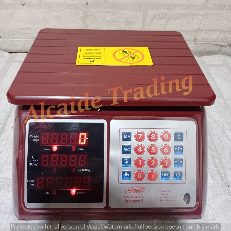 LIFETIME SERVICE WARRANTY General Master GMDW-30 Waterproof Computing ...