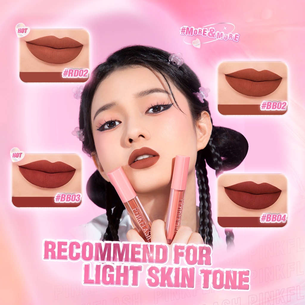 PINKFLASH Mask-proof Liquid Matte Lipstick Non-stick cup Lip Gloss ...