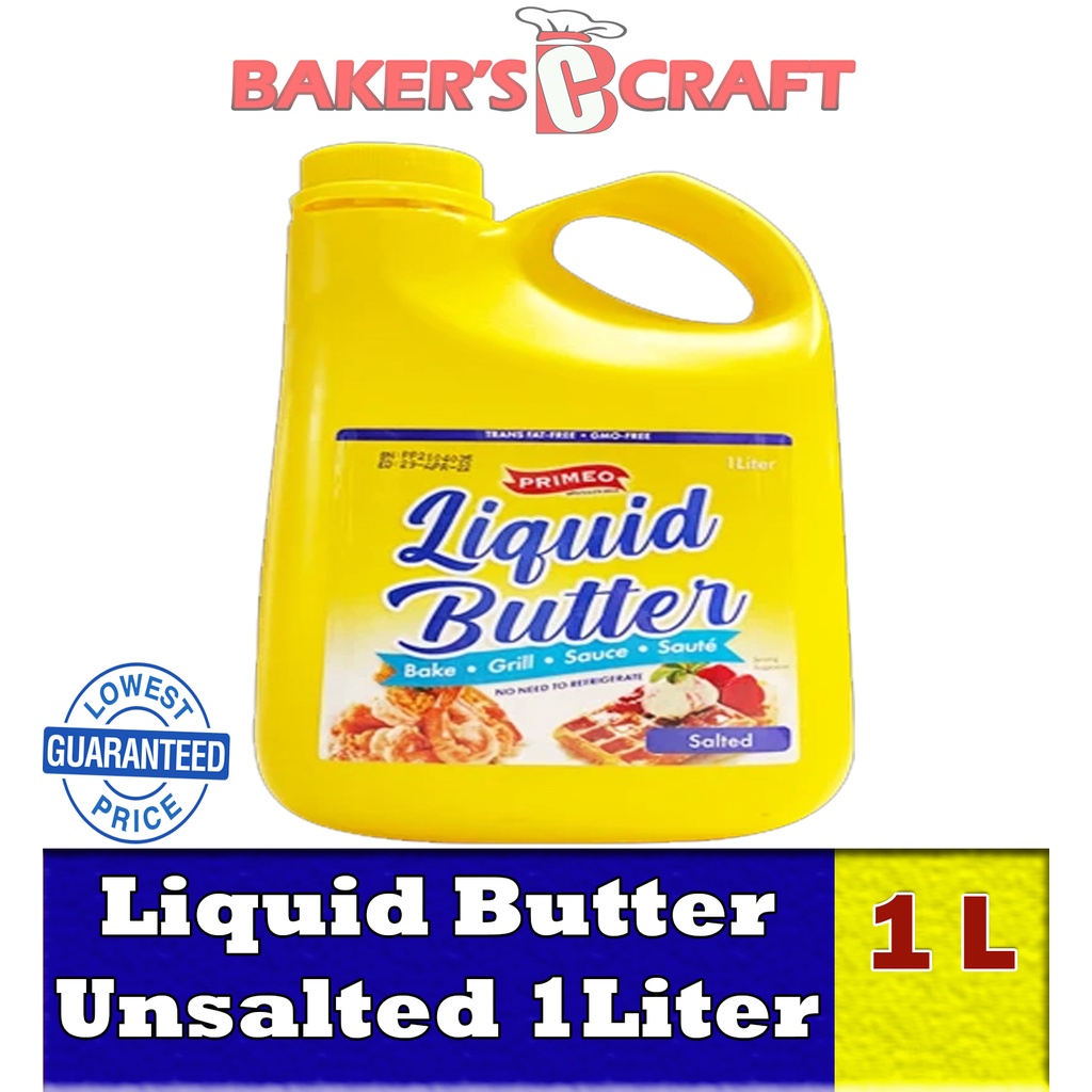 Liquid Butter Unsalted 1Liter | Shopee Philippines