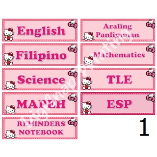 Subject Stickers - Hello Kitty | Shopee Philippines