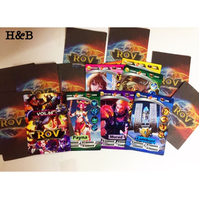 Rov Cards (90 Cards) Lov Assorted Toys Collectibles Pokemon | Shopee ...