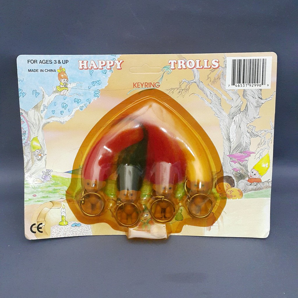 [Apex Imports] HAPPY TROLLS KEY RINGS (SET OF 4) | Shopee Philippines