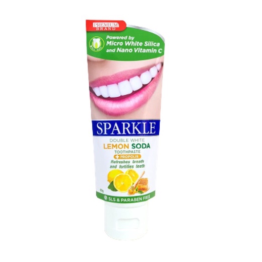 Sparkle Double White Lemon Soda Toothpaste 60grams | Shopee Philippines