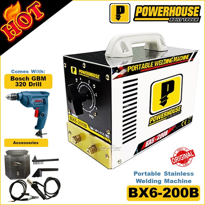 Powerhouse BX-6 200 Portable Welding Machine Stainless Body 200A PHWM ...