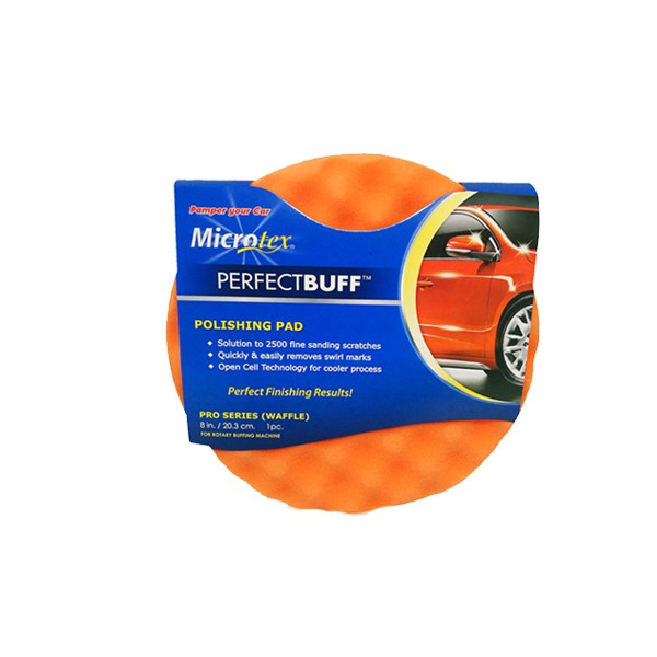 Microtex MTX Pro Polishing Pad Waffle Orange 8 inches | Shopee Philippines