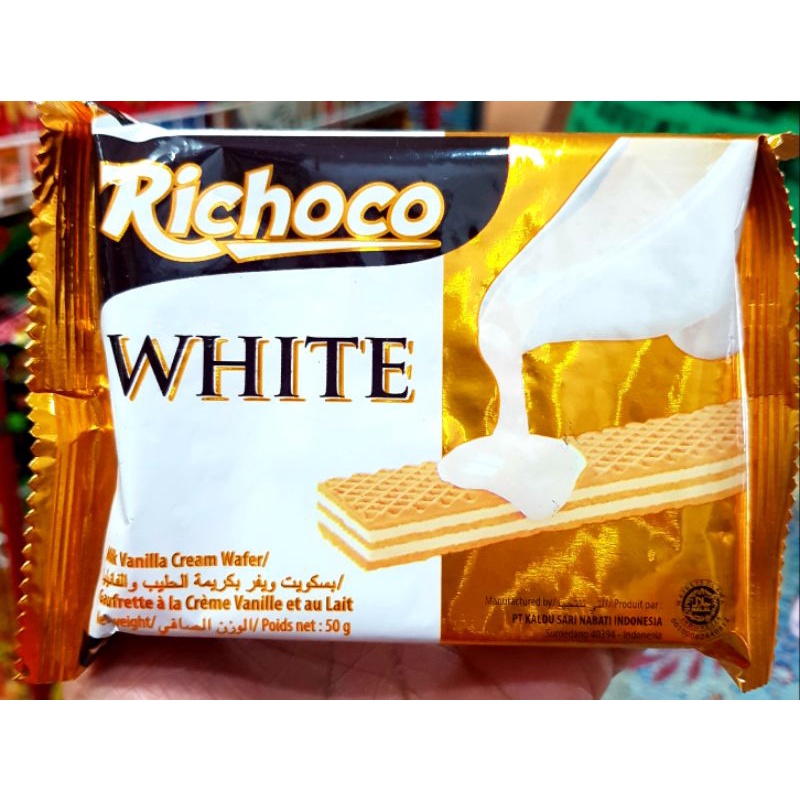 Richoco Milk Vanila Wafer 50g | Shopee Philippines