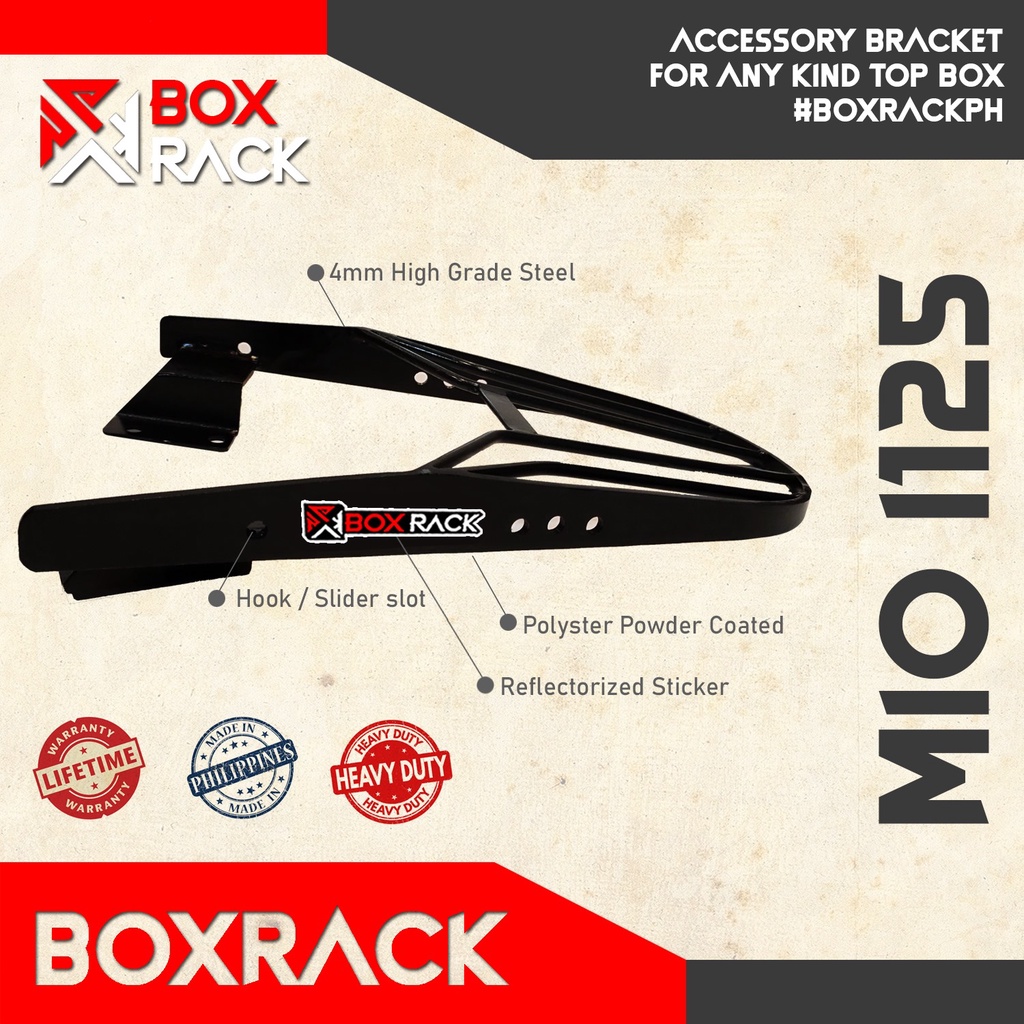 Monorack Motor Bracket for Mio i 125 or M3 - BOX RACK | Shopee Philippines