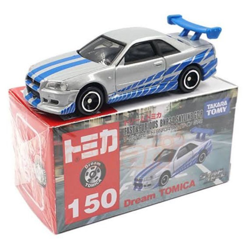 Tomica Dream Tomica 150 Fast & Furious Nissan GTR R34 | Shopee Philippines