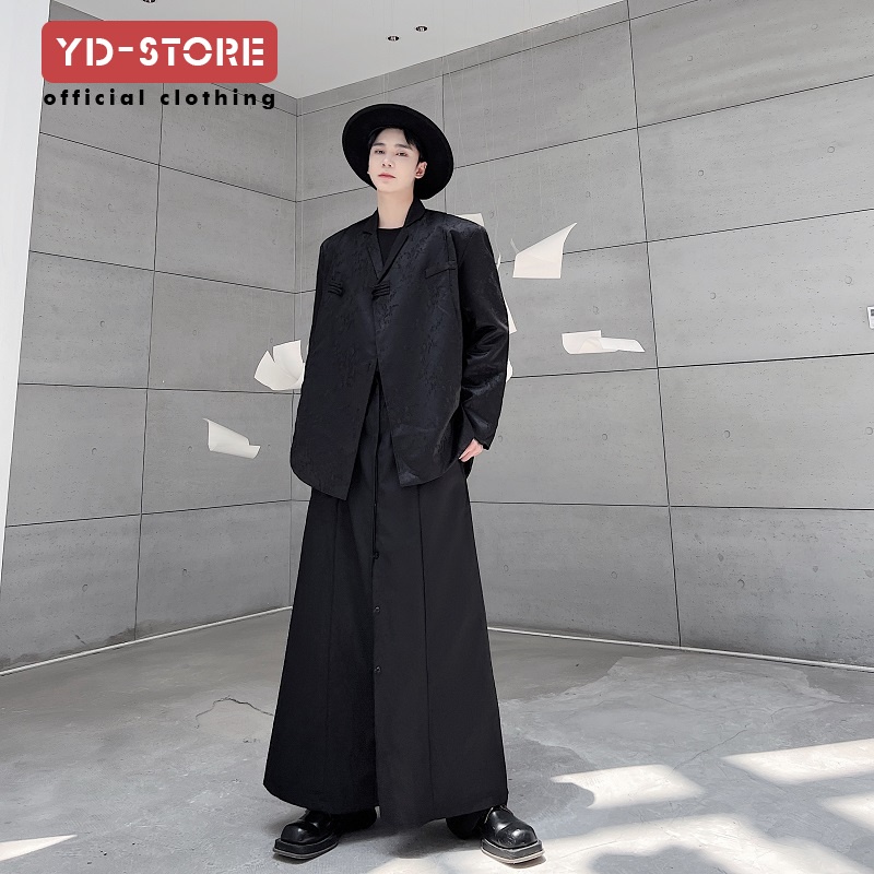 (Unisex) Autumn New Style Design Niche Dark Chinese Disc Button Lapel ...