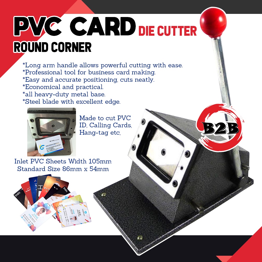 Heavy Duty PVC Card Die Cutter USE FOR ID / PICTURE / MAGNET | Shopee ...