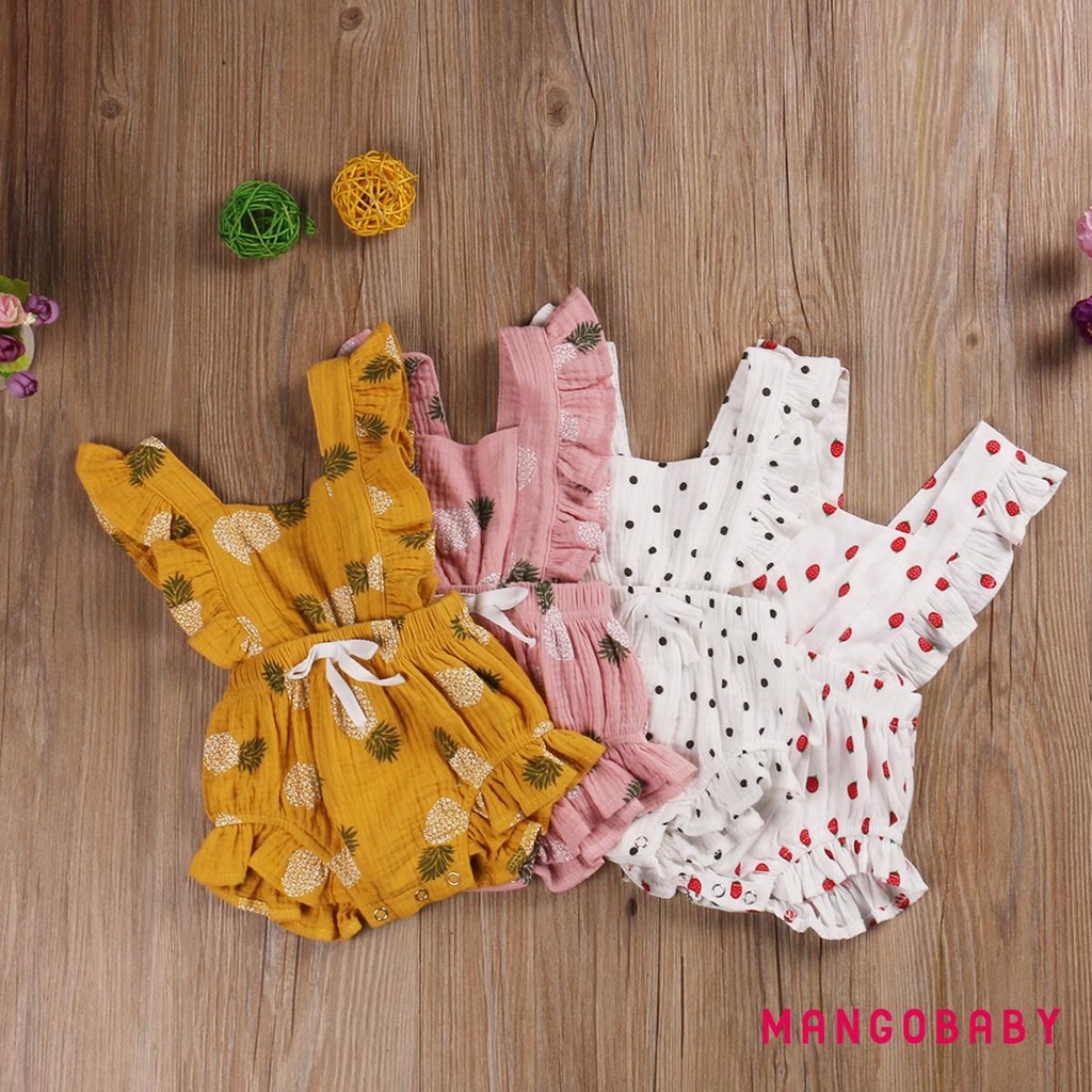MG-Baby Girl´s Summer Outfits Romper Backless Ruffle Bodysuit ...