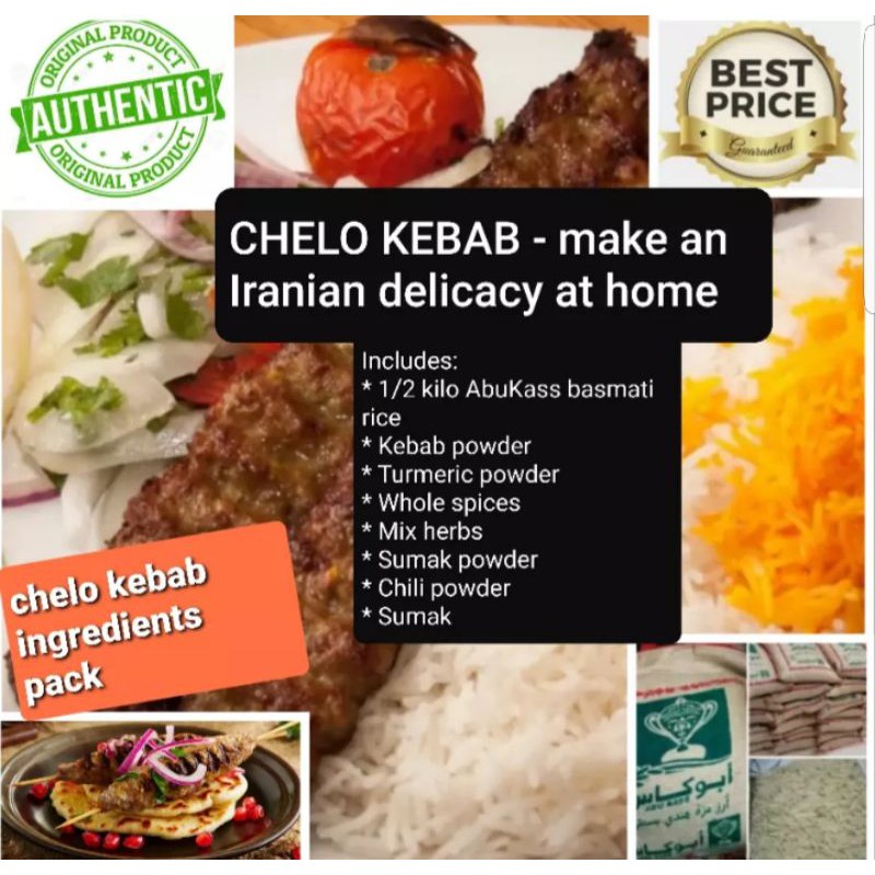 Chelo Kebab Ingredients Pack | Shopee Philippines