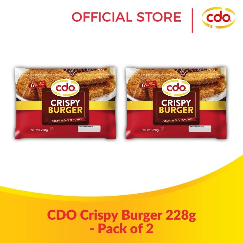 CDO Crispy Burger 228g - Pack of 2 | Shopee Philippines