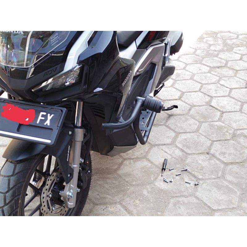 Tubular CRASHBAR HONDA ADV 160 PLUS JALU FRAME SLIDER | Shopee Philippines