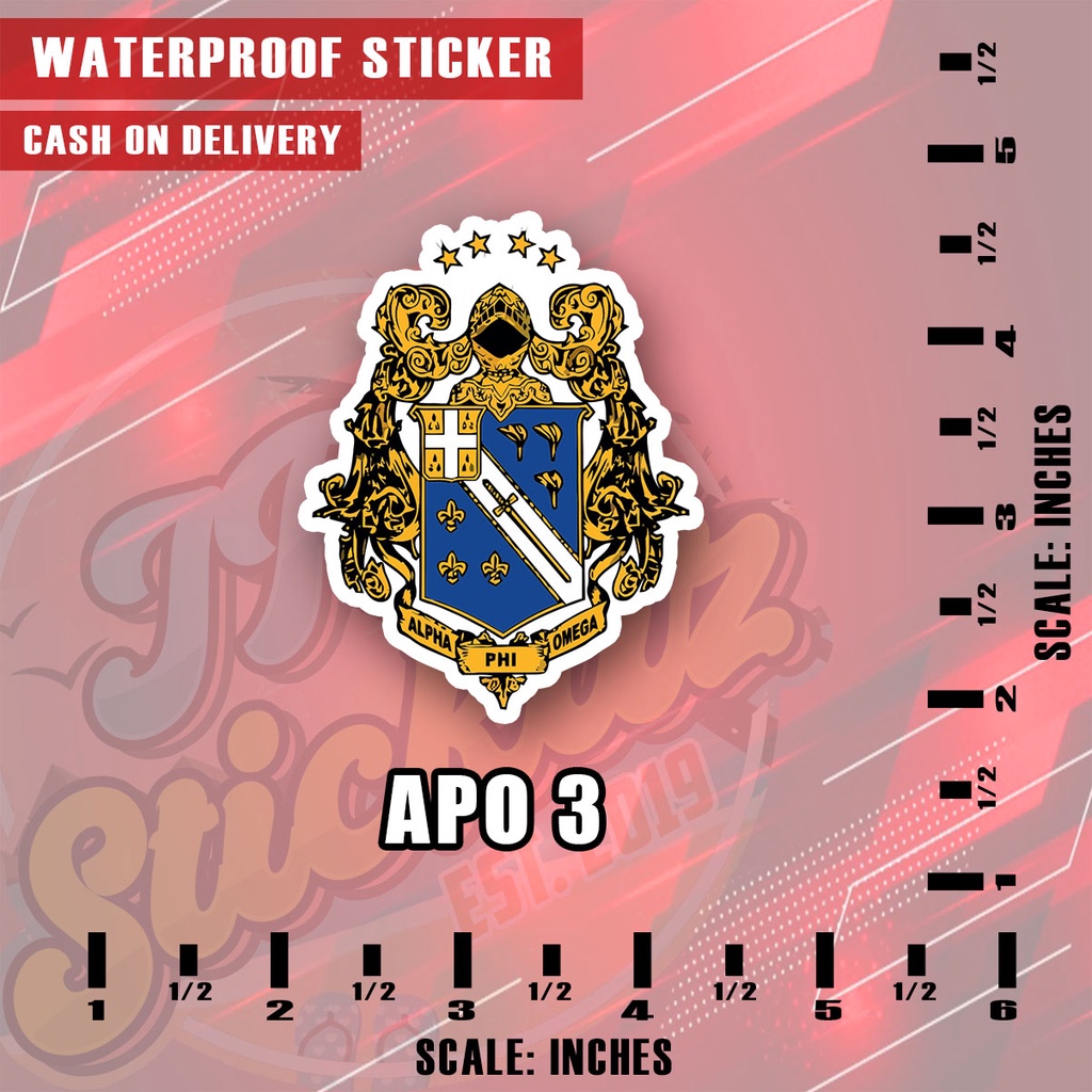 APO, KRK, SRB, TFOE Fraternity Logo Stickers | Hologram / Vinyl | JRP ...