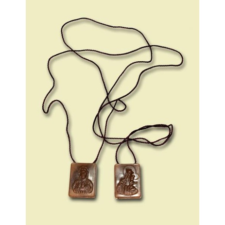 Devotional Scapular Made of Plastic (Plastic with cloth inside ...
