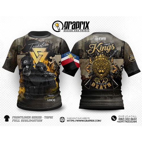 FRONTLINER Series - TRISKELION T-shirt Full Sublimation | Shopee ...