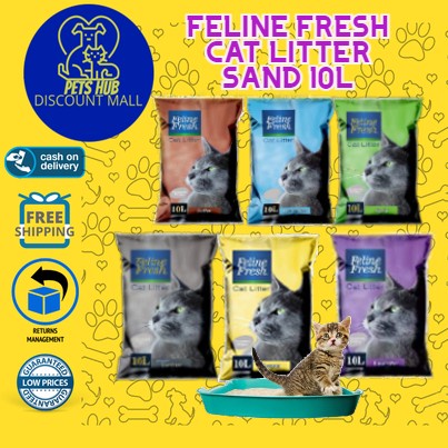 Feline Fresh Cat Litter - Clumping Best Cat Litter 10L - Lavender ...