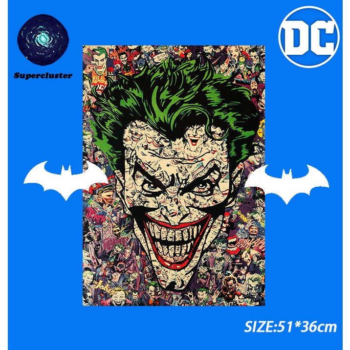 DC "Joker icons to icons" poster Kraft Paper Wallpaper wall poster ...