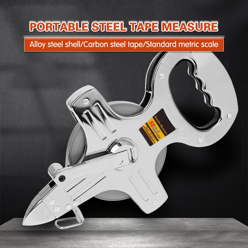 100meters Steel Tape Measuring tool Home Construction Measure Tools ...