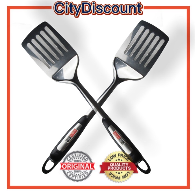 COD Stainless Steel Slotted Spatula Kitchen Utensils Siyense Siyansi ...