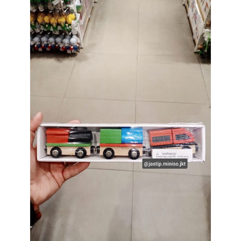 MINISO WOODEN COLORFUL TRAIN (27x6x3.4cm) | Shopee Philippines