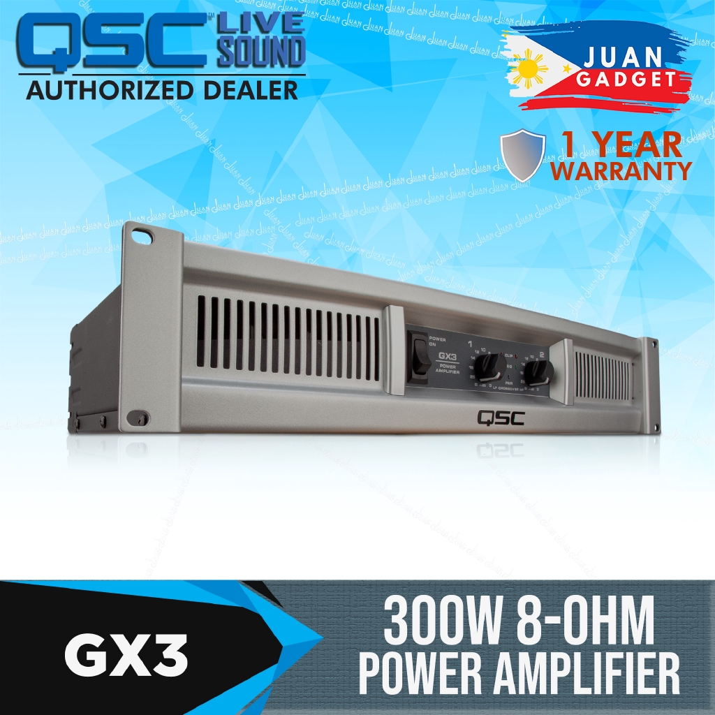 QSC GX3 300W Watt 8-Ohm Power Amplifier | Shopee Philippines