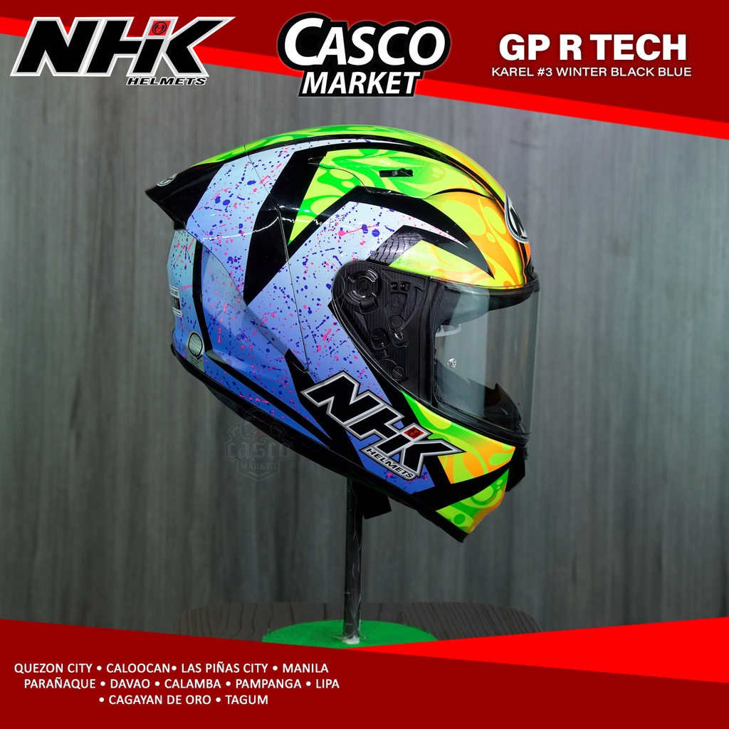 NHK GPR-TECH KAREL WINTER FULL FACE SINGLE VISOR MOTORCYCLE HELMETS ...