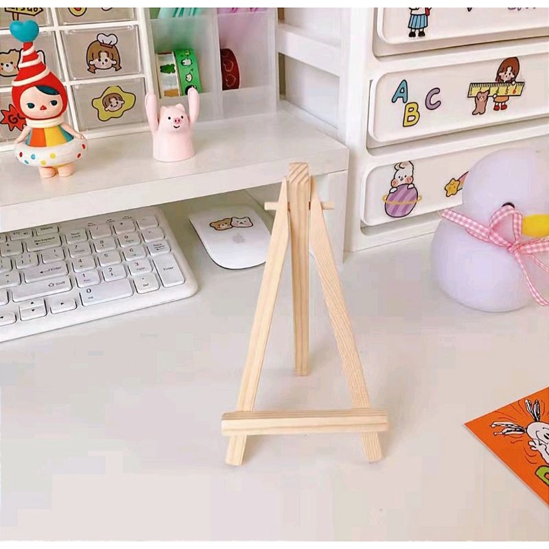 Wooden Stand/ Mini Wooden Artist Easel Triangle/ Table Stand Display ...