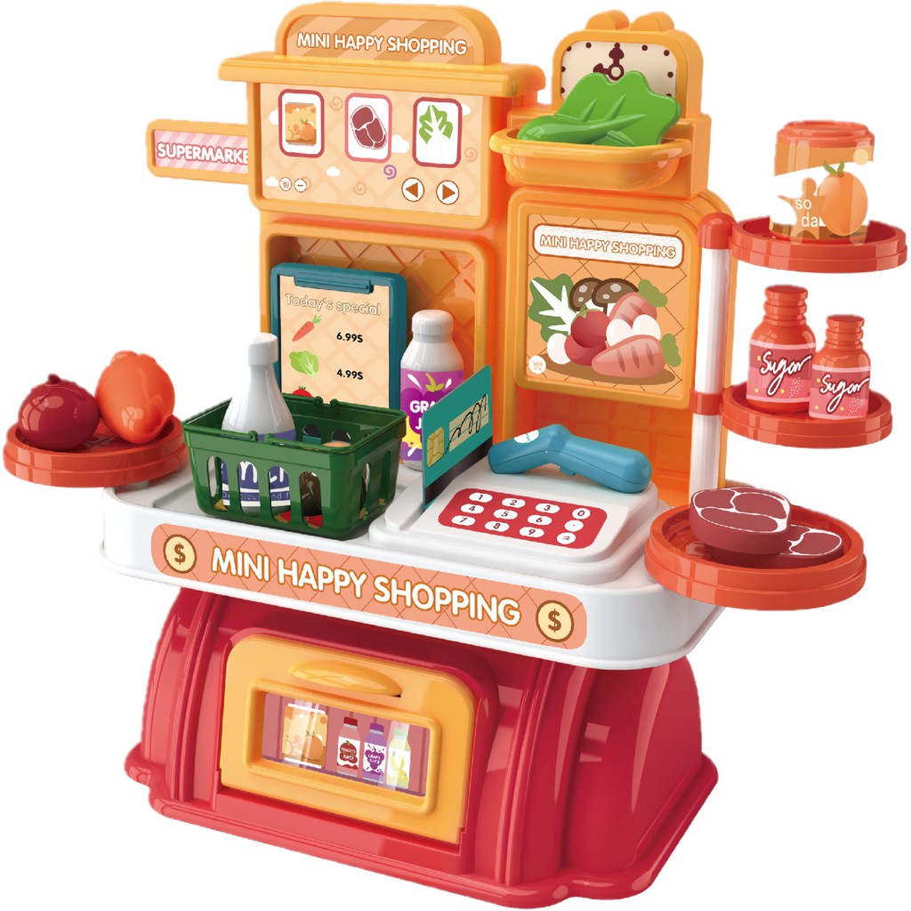 DIY Self Assemble Mini Happy Supermarket Shopping Cashier Play Set For ...