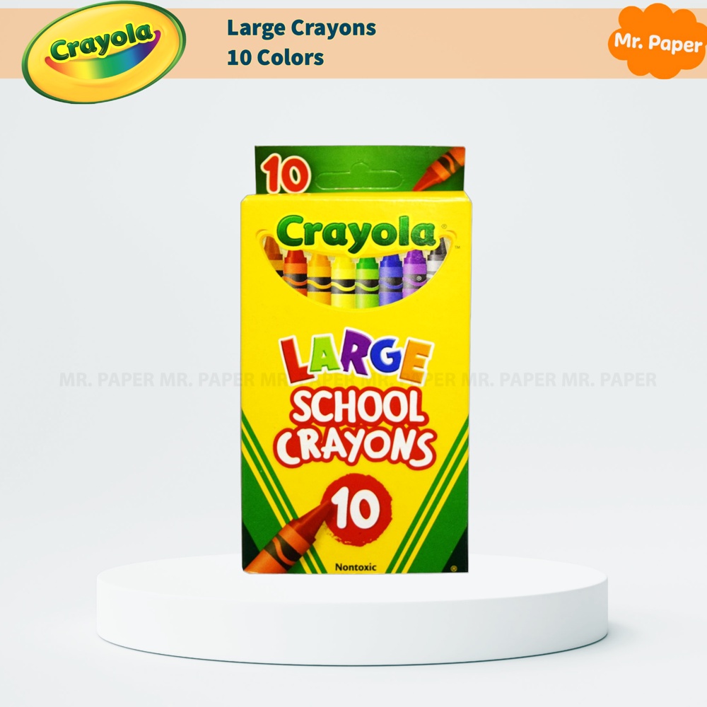 Crayola Large Crayons | 10 Colors 16 Colors | Mr. Paper | Shopee ...