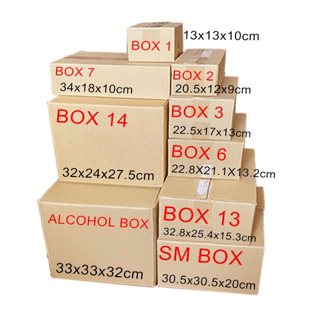10pcs | Bigger Size Carton box corrugated cardboard box packaging Kraft ...