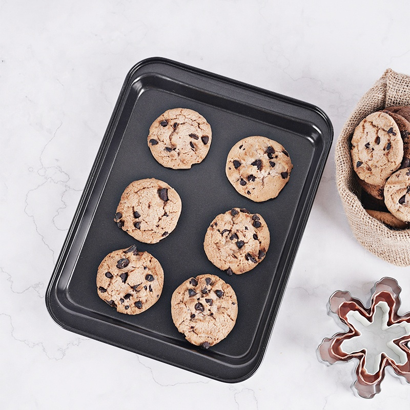 Non Stick Rectangle Baking Pan Roasting Tray Oven Swiss Roll Brownie ...