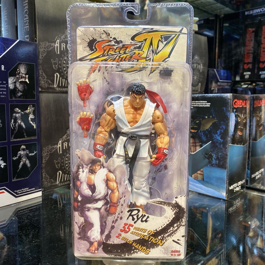 Action Figure Neca Street Fighter Model Ryu/Ken/Chun-Li/Guile/Akuma Toy ...