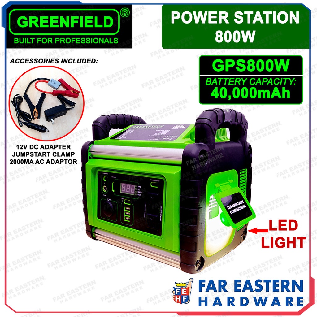 GREENFIELD Power Station 800W GPS800W Powerstation Powerbank | Shopee ...