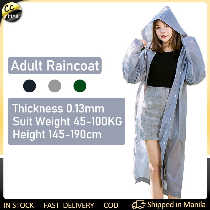 NEW Japanese Fashion Raincoat Thickness 0.13mm Impermeable Hooded Rain ...