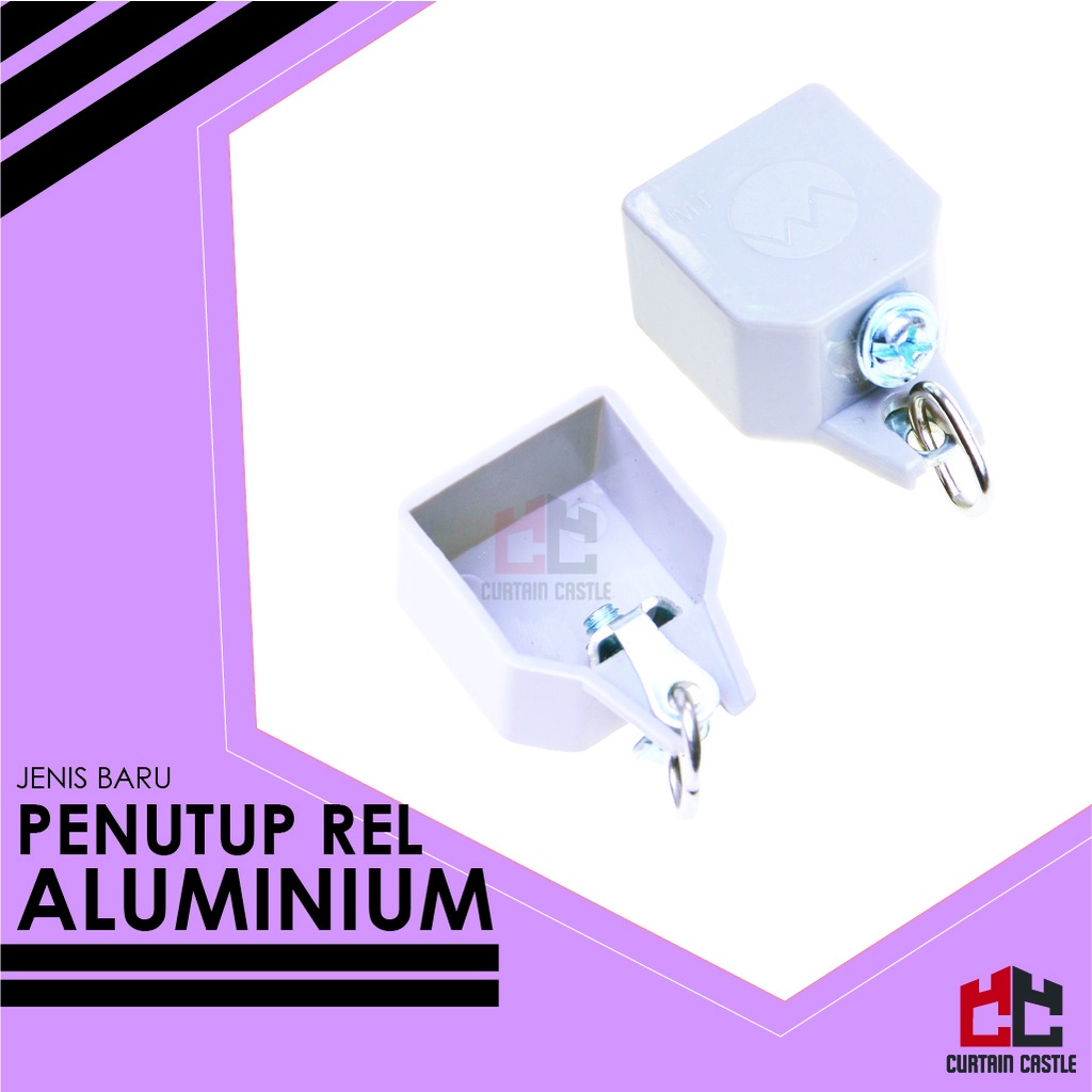 Penutup Rel Aluminium Jenis Baru (End Cap For New Styled Aluminium Rail ...