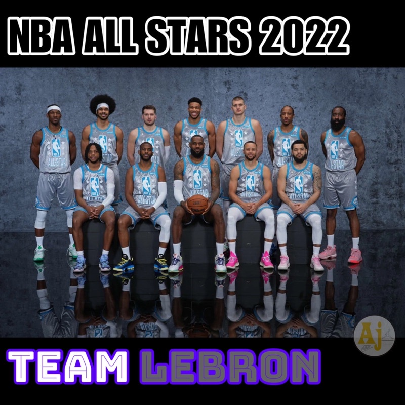 all star team lebron basketball jersey allstar antetokounmpo curry ...