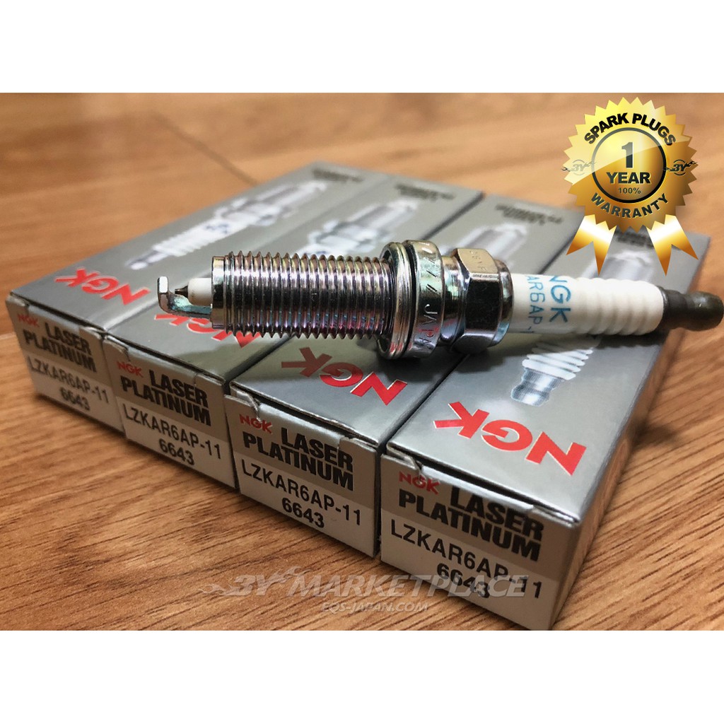 NGK LZKAR6AP-11 Spark Plug For Nissan Almera 2012-2016 4'S | Shopee ...