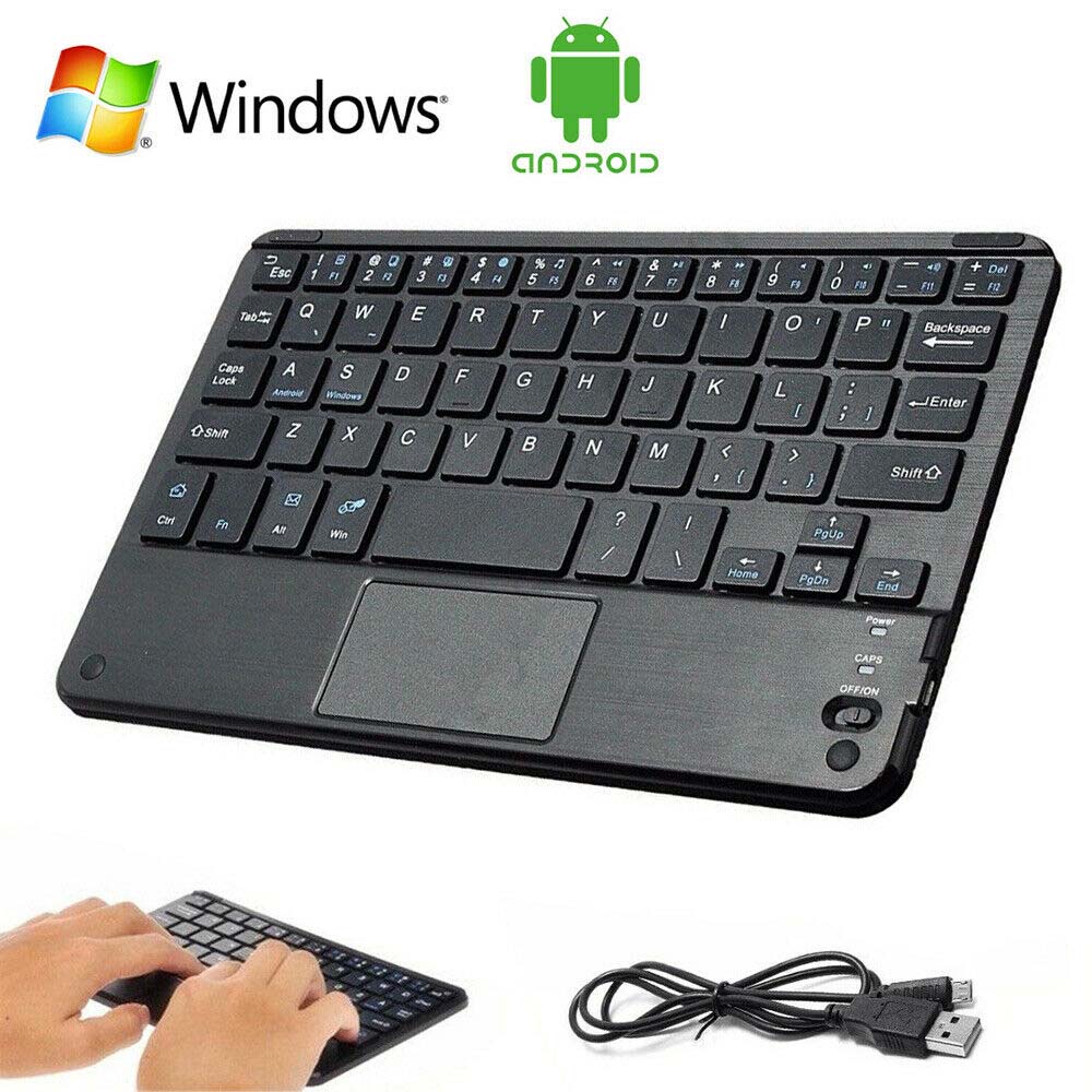Mini Bluetooth Wireless Keyboard with Touchpad Mouse for Android IOS ...
