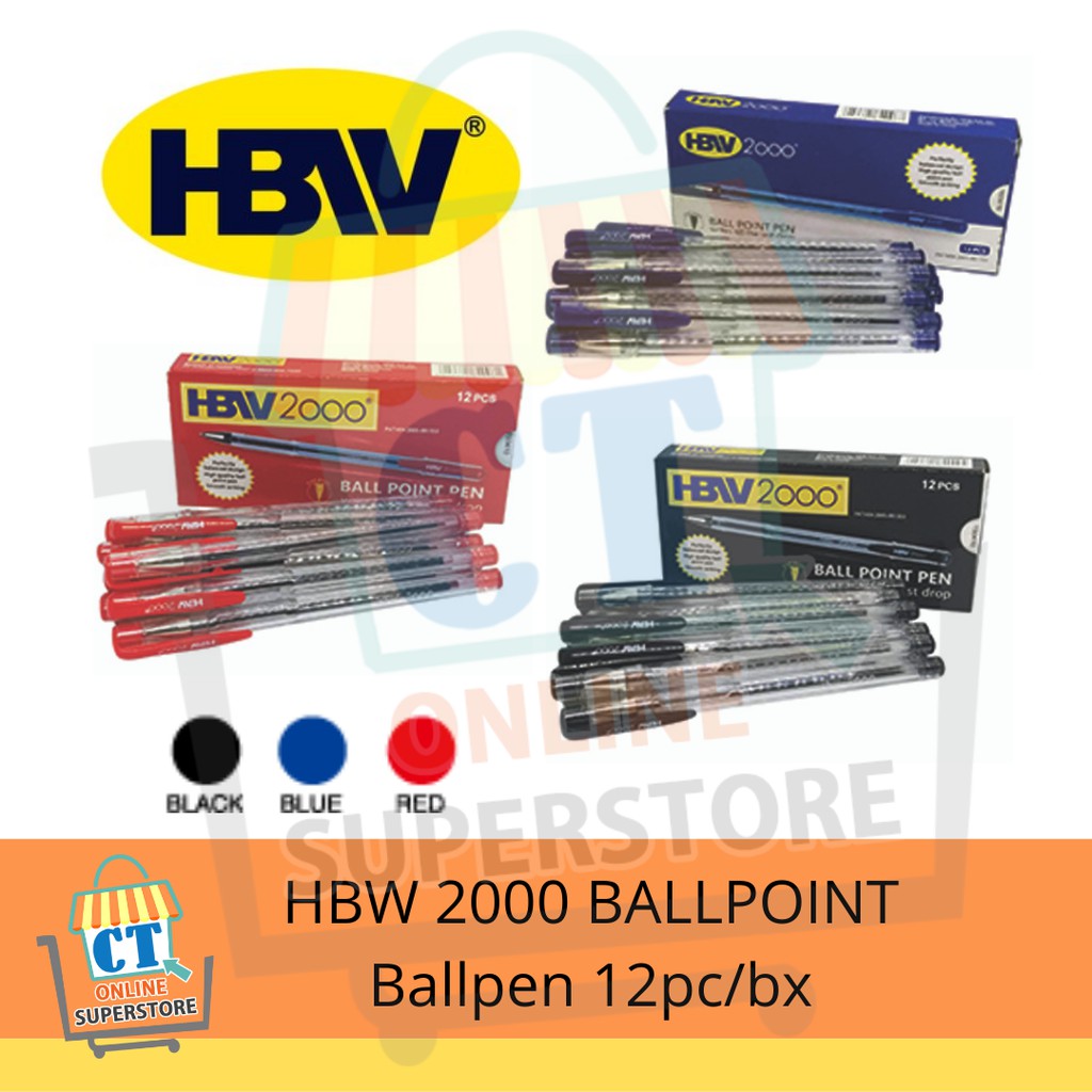 HBW Ball Point Ballpen 12pc/bx | Shopee Philippines