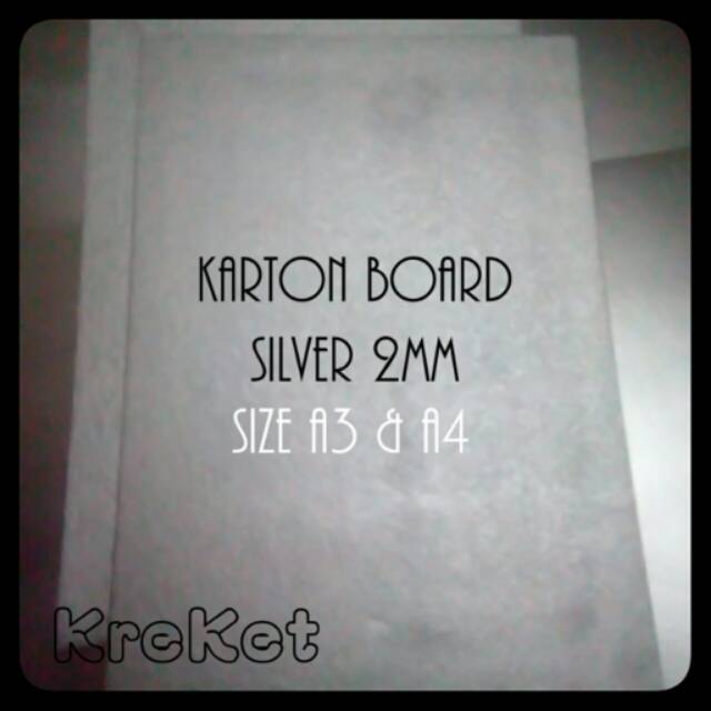 Cardboard Board Silver A3 2mm | Shopee Philippines